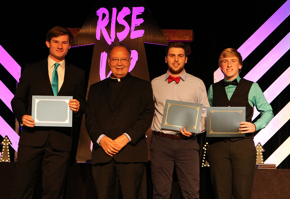 Youth and adults receive awards at the St. Timothy Awards Banquet ...