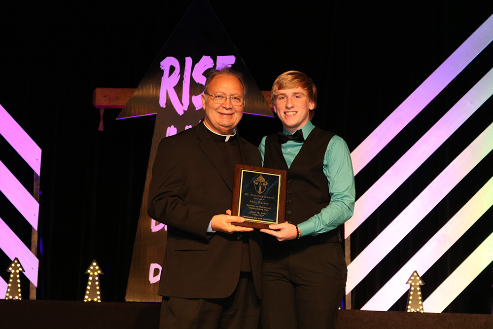 Youth and adults receive awards at the St. Timothy Awards Banquet ...